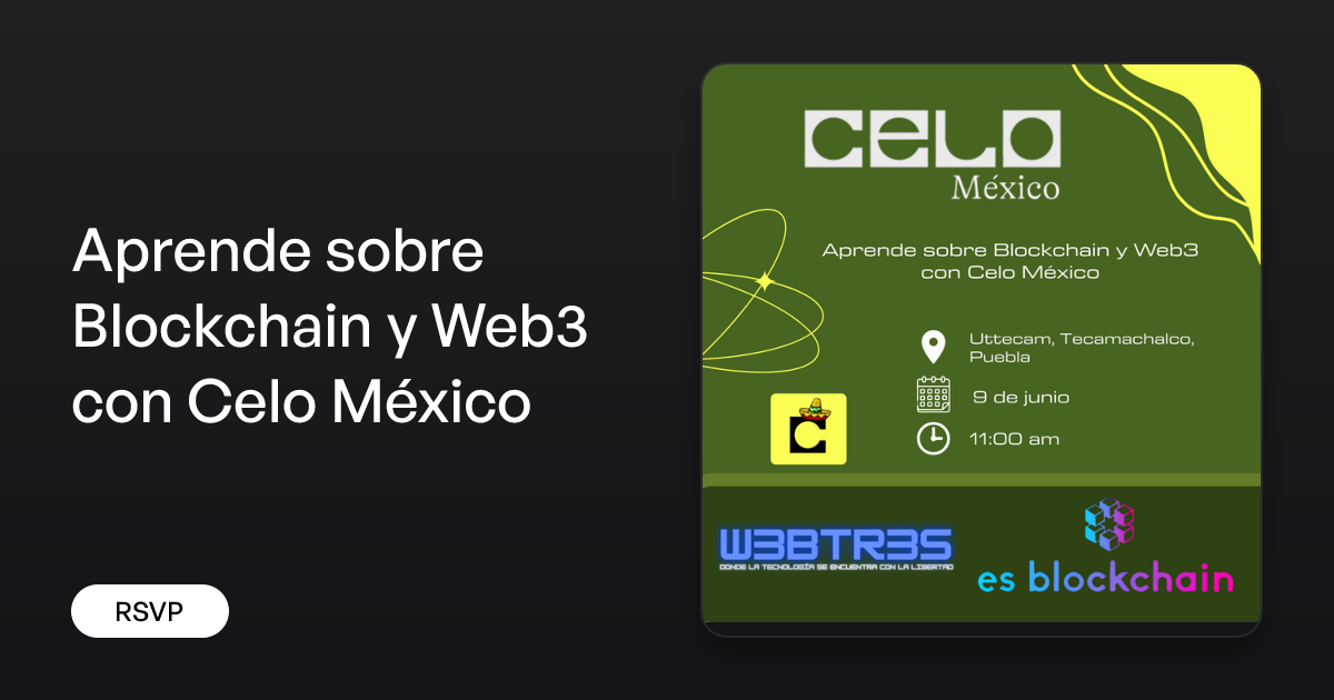 Aprende sobre Blockchain y Web3 con Celo México