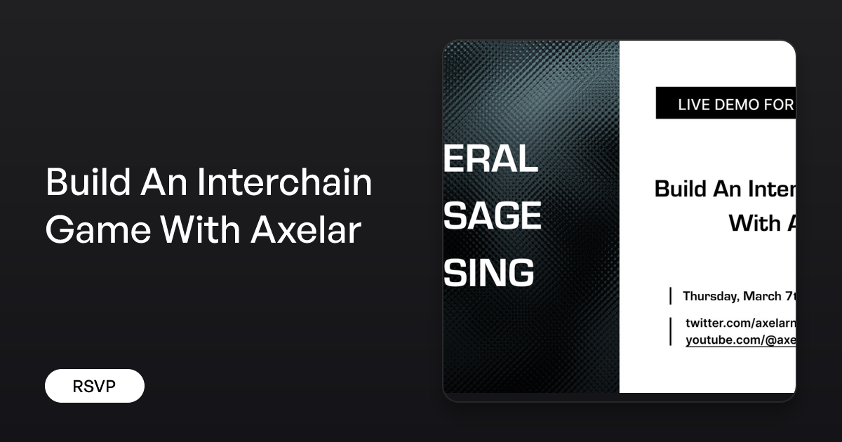 Build An Interchain Game With Axelar